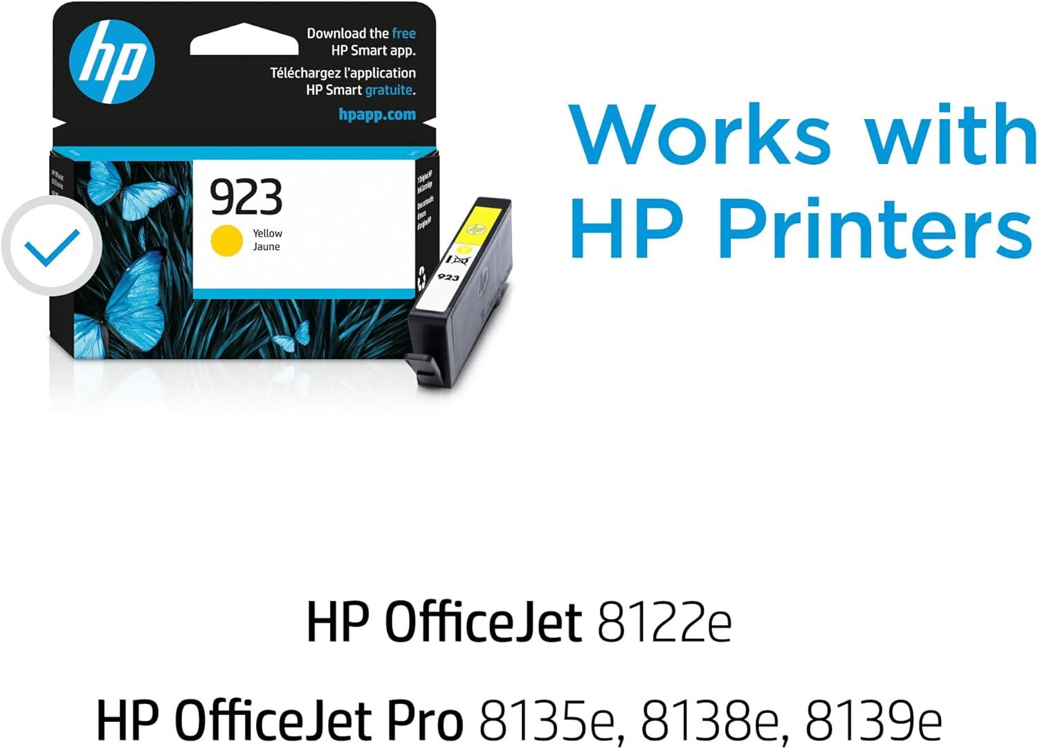 Geniune HP 923 Ink Cartridge Black or Color for inkjet 8120/8130 Series ...