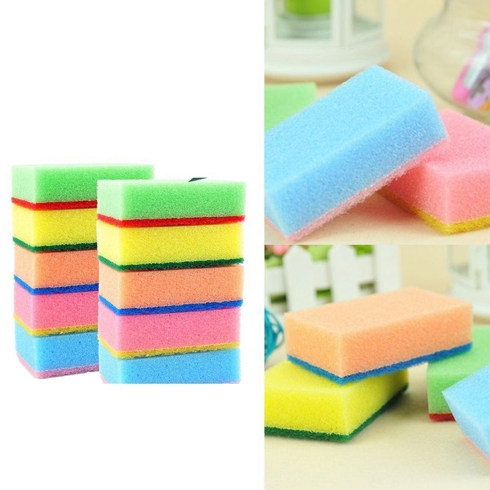 Sponge Cleaning Dish Washing Catering Scourer Scouring For Kitchen Good ...