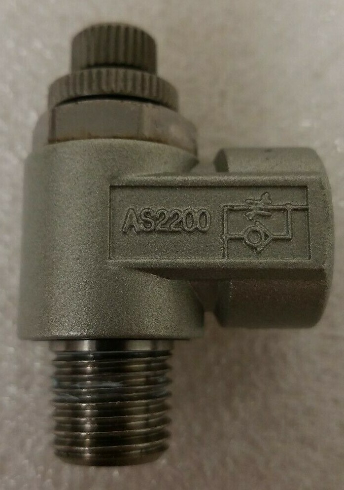 SMC AS2200 Flow Speed Control Valve 1/4 Female NPT, 1/4 Pipe Male NPT ...