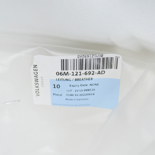 NEW VW TOUAREG CR ENGINE BREATHER LINE 06M121692AD ORIGINAL | eBay