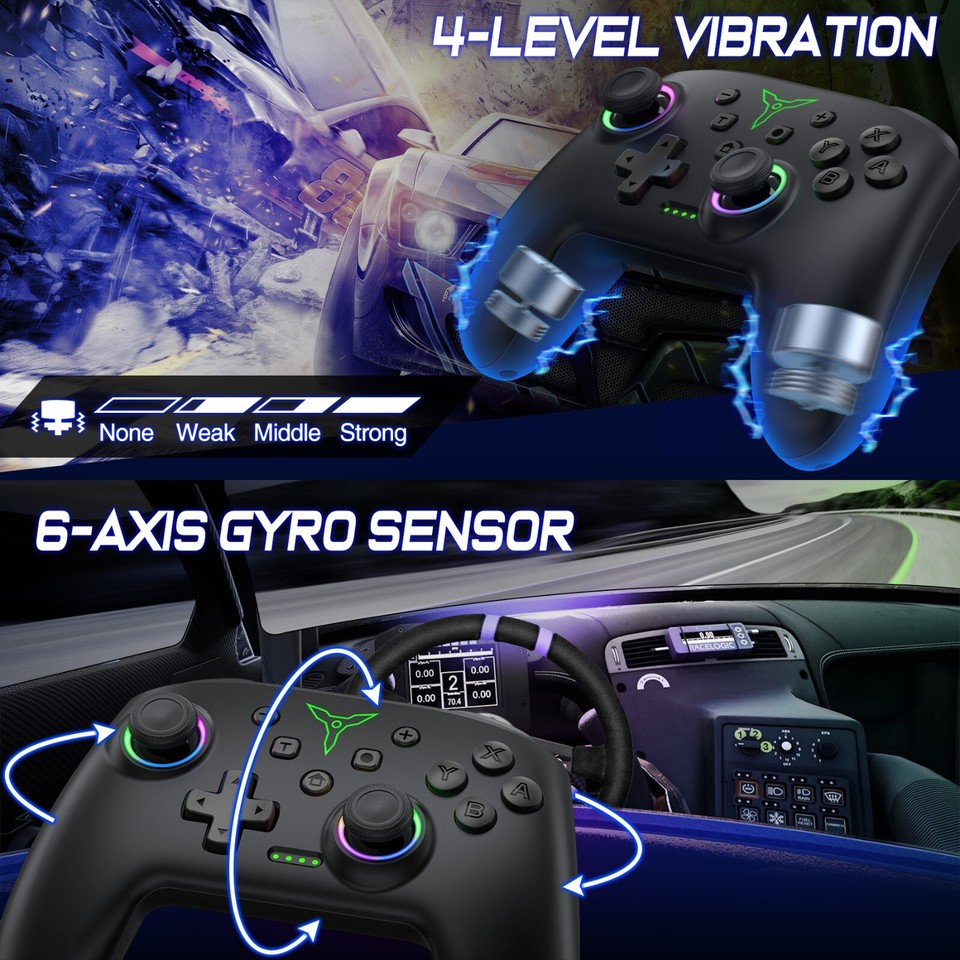 Pro Wireless Game Controller Gamepad Joystick Remote For Nintendo ...