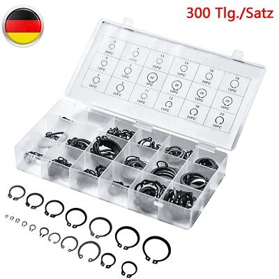 300x Innen Seegerring 3-32mm Sprengring Set Segering Sortiment ...