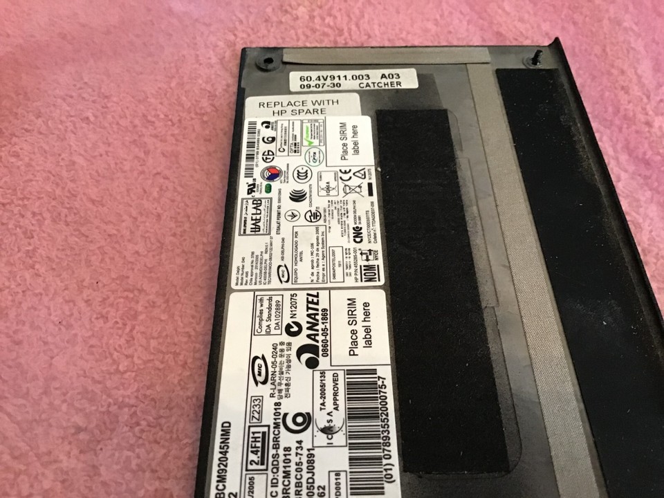 HP Compaq 6715B EliteBook 6930p Laptop Hard Drive Cover Door HP 3D 60 ...