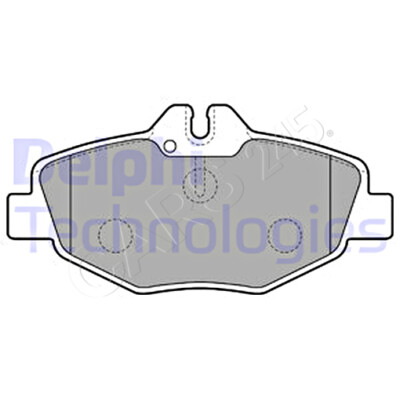 DELPHI Disc Brake Pad Set For MERCEDES S210 S211 W210 W211 99-09 ...