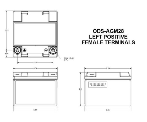 Odyssey ODS-AGM28MJ Battery AGM 12V Extreme Series 330 CCA 480 CA | eBay