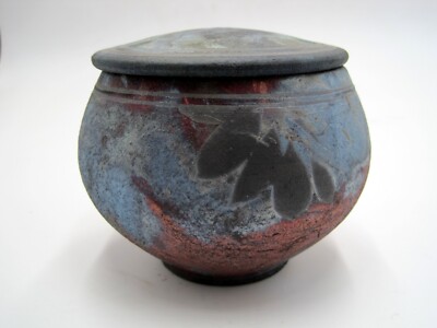 1994 Signed Modernist Robert Graydon Raku Art Studio Pottery Covered ...
