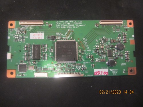 LG 32LX4DC-UA Philips 6871L-0821A (6870C-0060G) T-Con Board Vizio VX ...