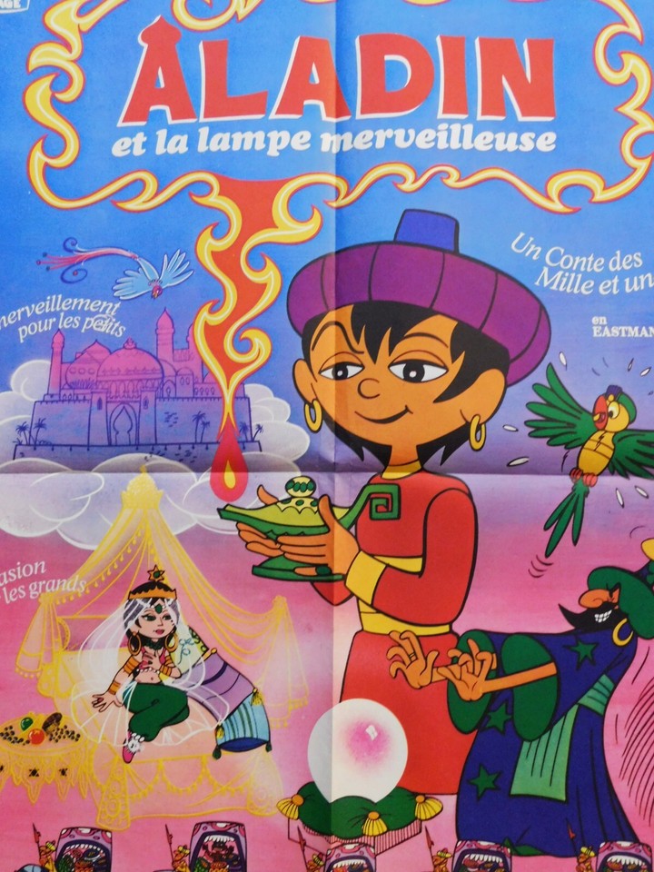 Aladdin & The Magic Lamp French Movie Poster Original 23"31 1970 Jean ...