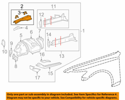 53706-50010 Toyota Member, front apron to cowl side, upper lh ...