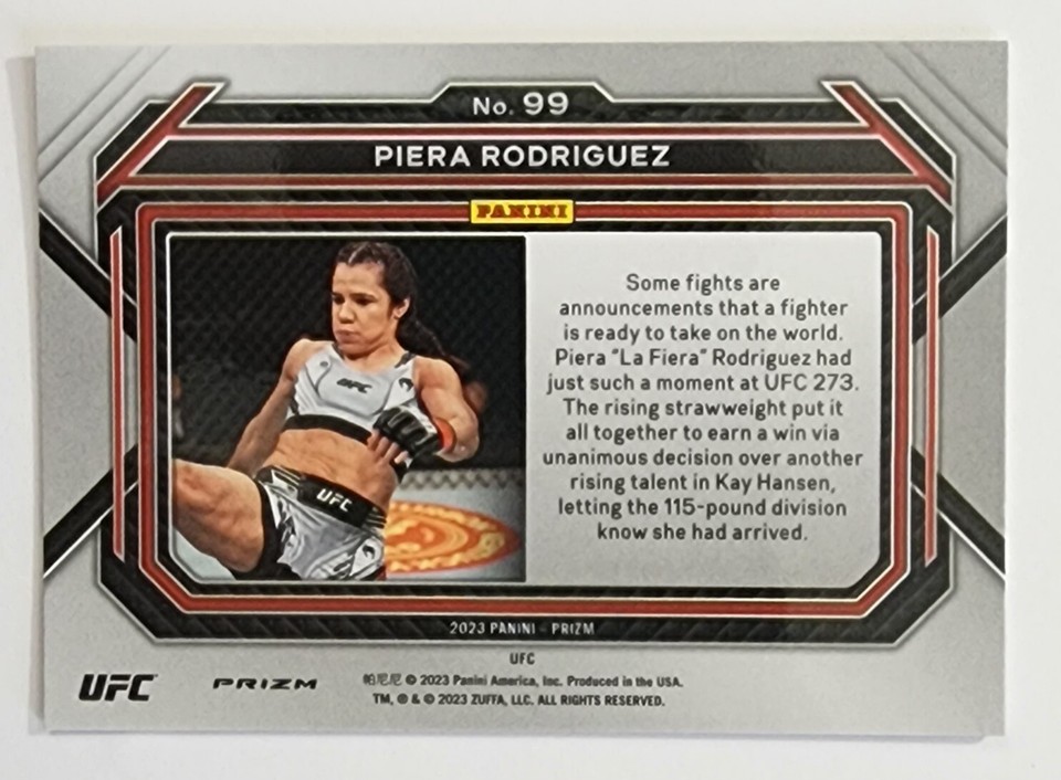 2023 Panini Prizm UFC SILVER Piera Rodriguez Rookie Strawweight | eBay