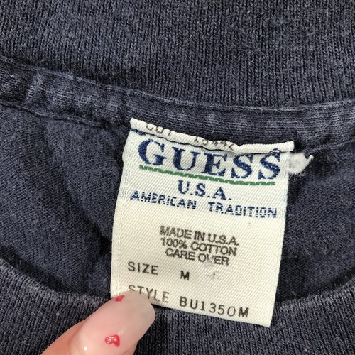 A4231 Vintage 90s Guess Spell Out T-Shirt Size Medium Single Stitch ...