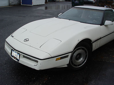 84-90 CORVETTE FRONT BUMPER ASSEMBLY WHITE COMPLETE NICE | eBay