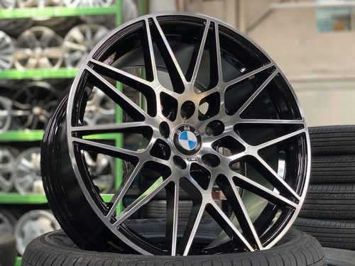 New 19x8.5J 19x9.5J BMW M4 GTS Style 666 (4 Wheel) BLACK F30 F32 E90 ...