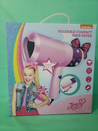 Nickelodeon JoJo Siwa Pink Folding Compact Hair Blow Dryer 681066499344 ...