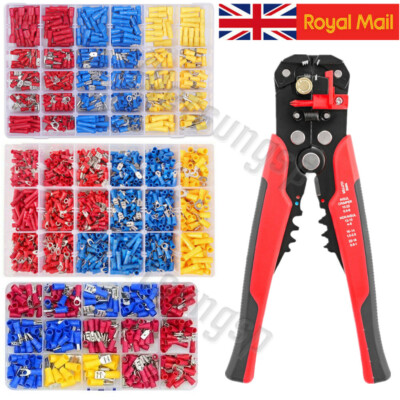 1300Pcs Assorted Electrical Wire Terminals Crimp Connectors Spade ...