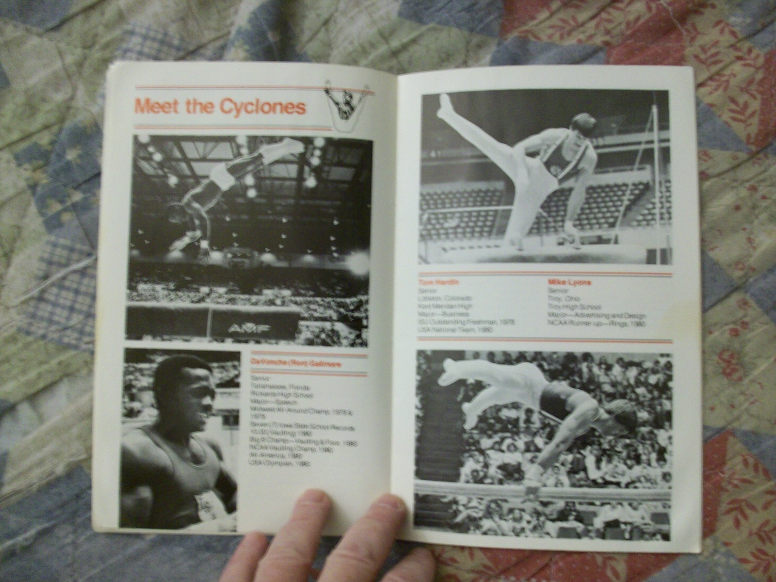 1981 IOWA STATE GYMNASTICS MEDIA GUIDE Yearbook RON GALIMORE 1980 ...