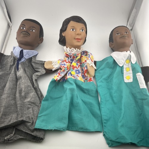 Vintage Learning Resources African American Brown Hand Puppet Rubber ...