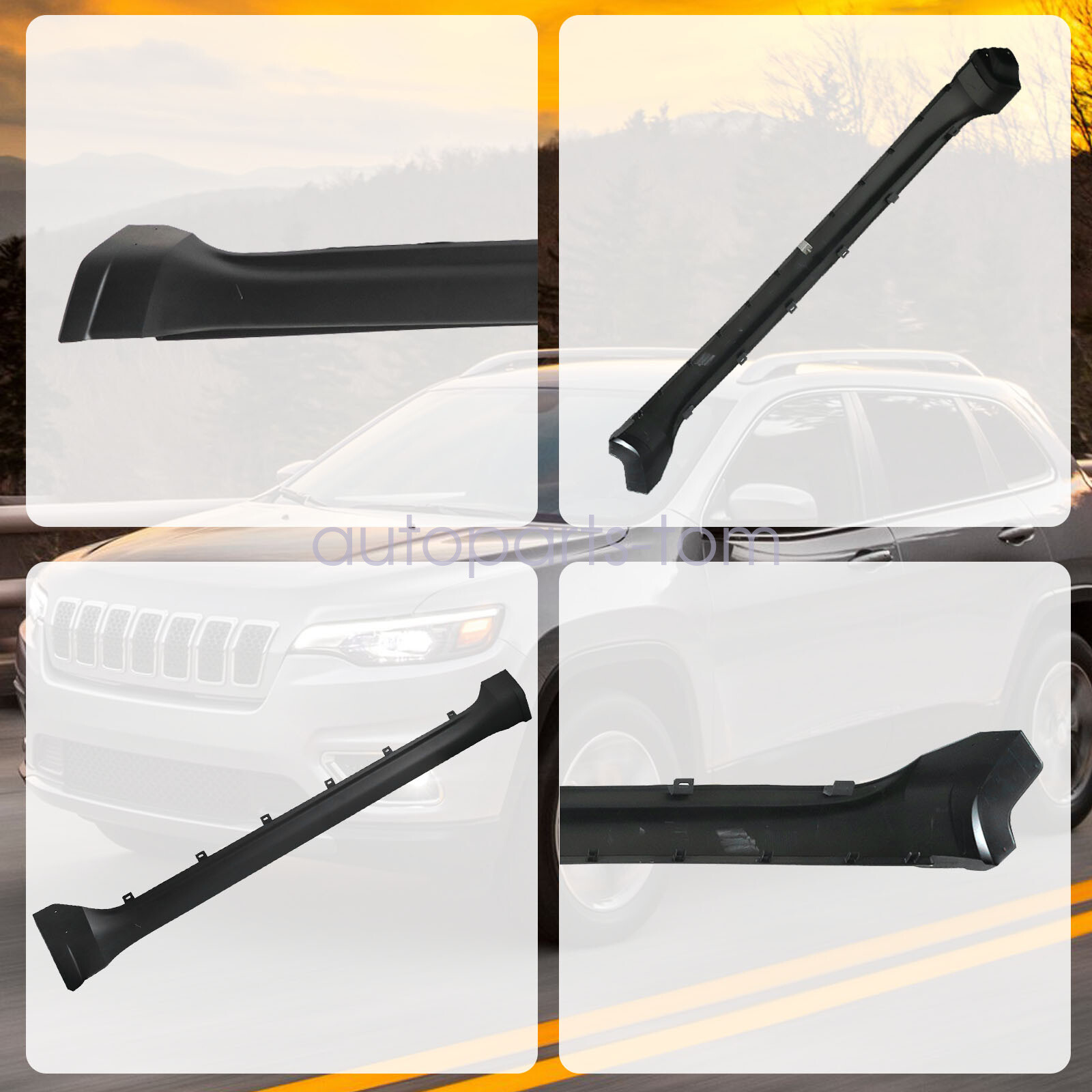 For 2014-21 Jeep Grand Cherokee Rocker Molding Panel Black 5NP51RXFAA ...