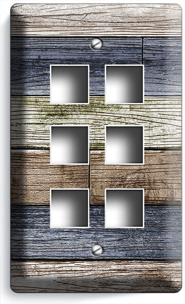 WEATHERED AGED GRAY COUNTRY RUSTIC WOOD STYLE LIGHT SWITCH OUTLET WALL ...