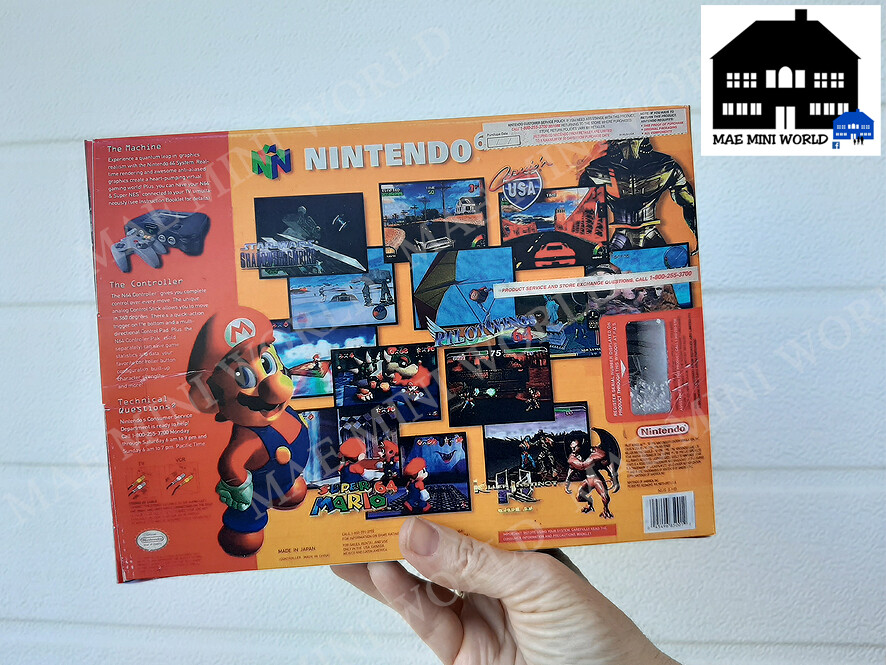N64, Nintendo 64 Miniature replica box. Custom box for N64 classic ...