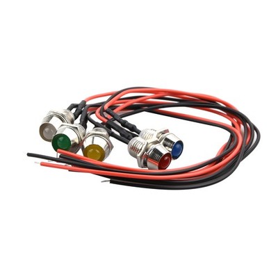 5Pcs 22cm Multi Colors Car LED Indicator Light Bulb Warning Light Lamp ...