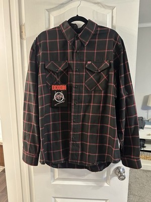 Dixxon Men's Long Sleeve Flannel Slayer Large W Tag and bag | eBay