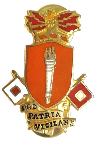 U.S. Army Signal School "Pro Patria Vigilans" DUI Crest (G-23) Lapel ...