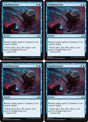 4x UNSUBSTANTIATE Eldritch Moon MTG Blue Instant Unc | eBay