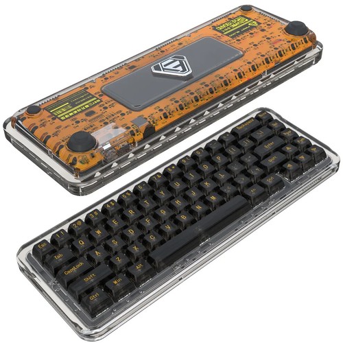 First Blood B67 Mechanical Gaming Keyboard 67 Key Acrylic Transparent ...