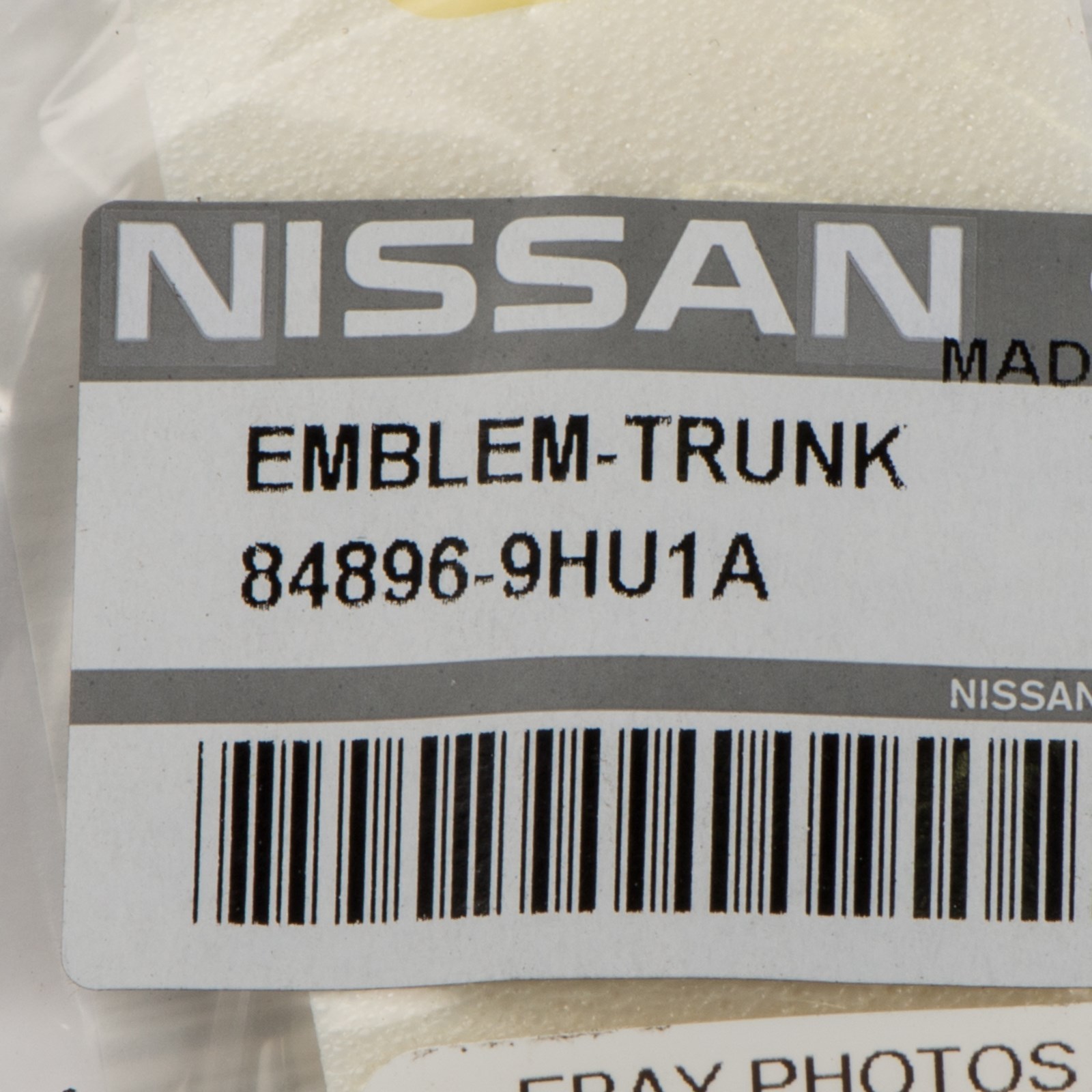 ONE NEW OEM 2018 NISSAN MIDNIGHT EDITION FLAT BLACK MATTE SR EMBLEM ...