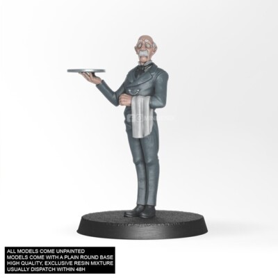 BUTLER NPC TOWNSFOLK Fantasy: D&D, Frostgrave, 3D Resin Miniature 28mm ...