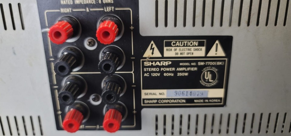 Sharp System-7700CD Power amplifier 150 Watt Per Channel | eBay