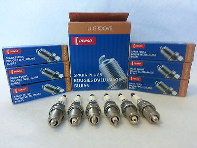 6x DENSO K16R-U (3119) U-Groove Resistor Spark Plug | eBay