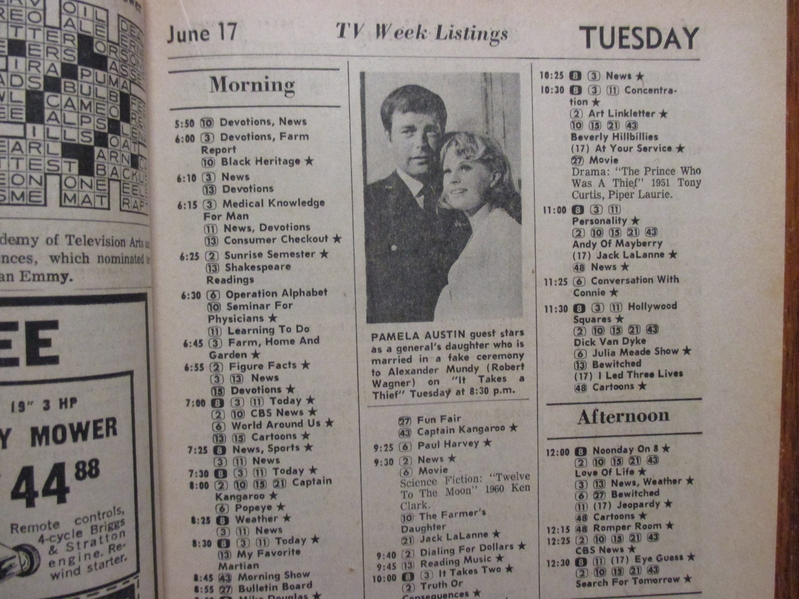 June 15, 1969 Lancaster Pa TV Magaz(ROBIN STRASSER/TOM JENNINGS/IT ...