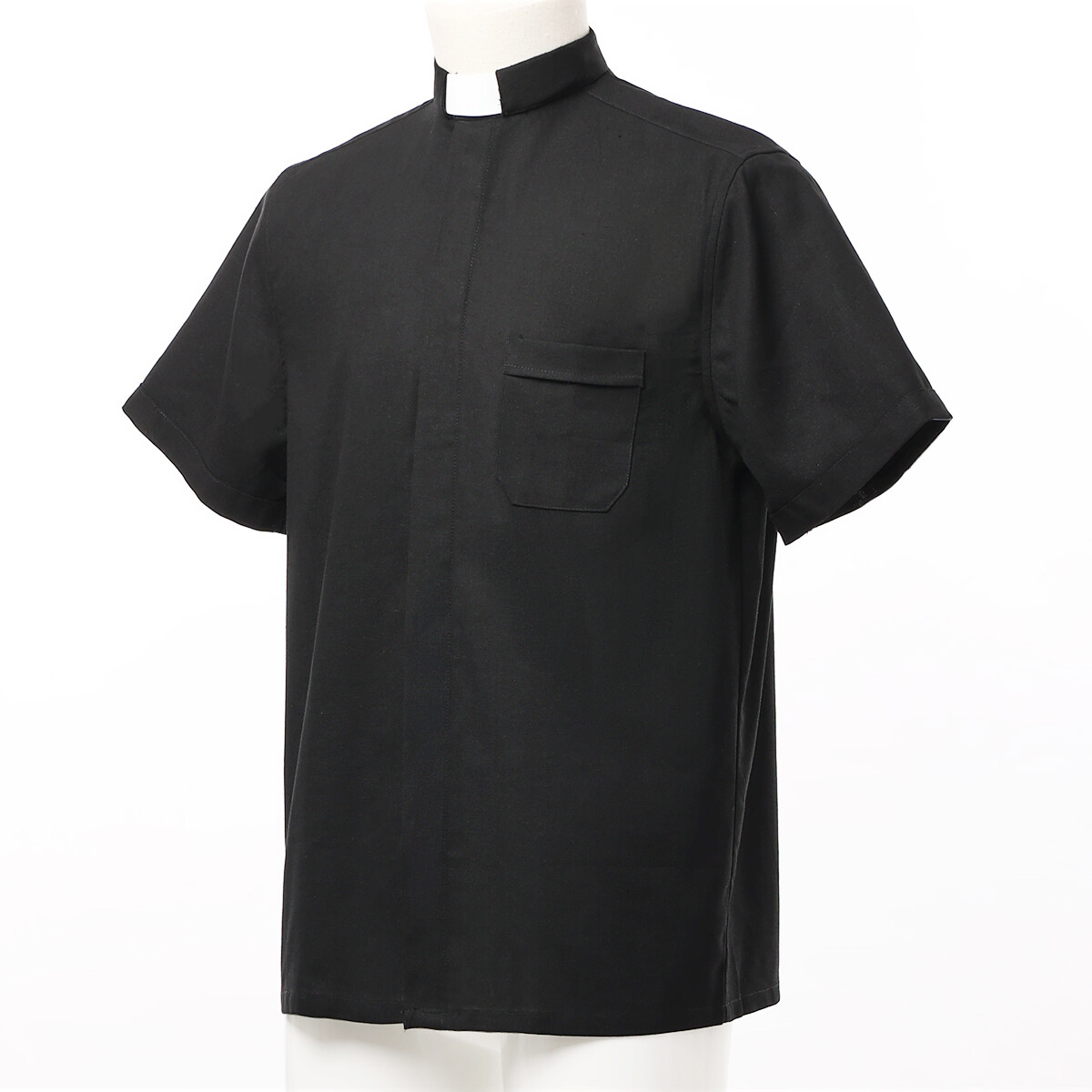 Men's Clergy Shirt with Tab Collar Clerical Minister Priest Shirt ...