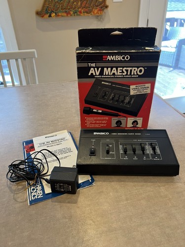 AMBICO The AV Maestro Video Enhancer Stereo Audio Mixer No Mic. Made In ...
