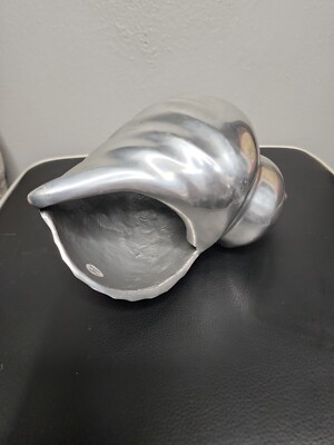 Cast Aluminum 8” Whelk / Conch Shell Decorator Item | eBay