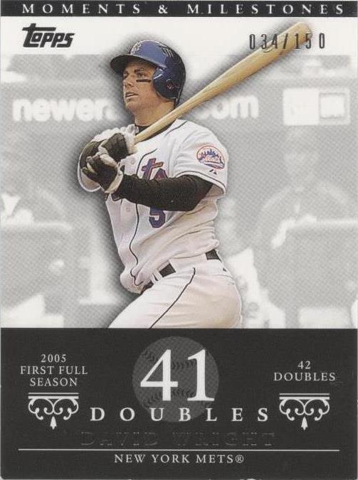 2007 Topps Moments & Milestones - David Wright #101-41 2005 First Full ...