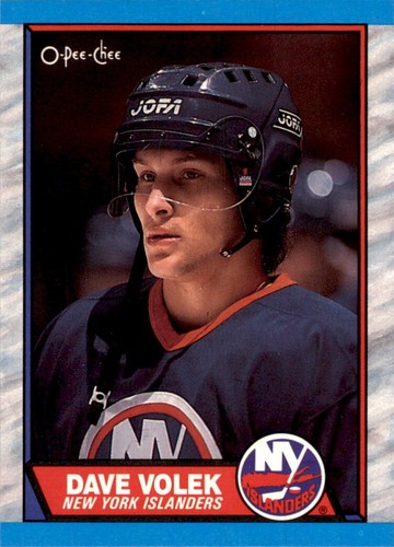 1989-90 O-PEE-CHEE DAVID VOLEK NEW YORK ISLANDERS #85 | eBay