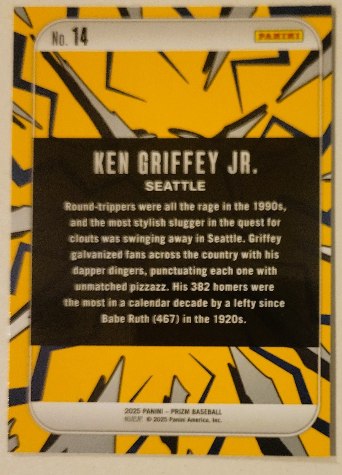 2025 Panini Prizm - Dingers! Ken Griffey Jr, Ken Griffey Jr #14 ...