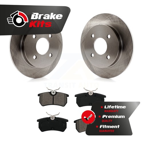 Rear Brake Rotor Semi-Metallic Pad Kit For 2000-2007 Ford Focus Disc ...