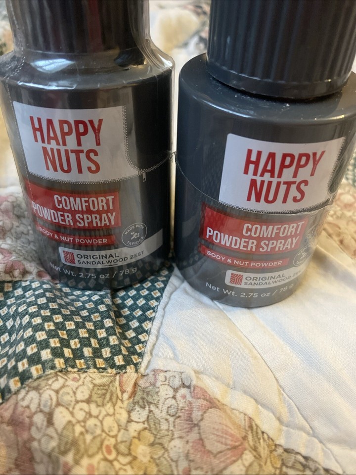 2 Happy Nuts Comfort Powder Spray: Anti Chafing One Sealed But One Not ...