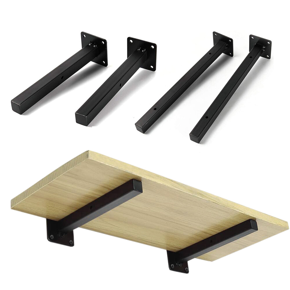 Rustic Metal Shelf Brackets Heavy Duty Shelf Brackets 8 Inch (1/5")