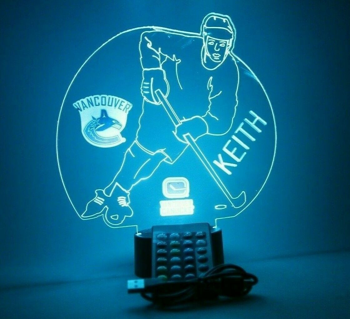Vancouver Canucks NHL Hockey Player Night Light Up Lamp LED ...