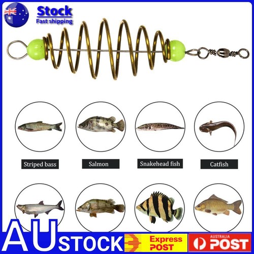 10pcs/Set Fishing Bait Spring Hanging Tackle Steel Feeder Fishing Tools ...