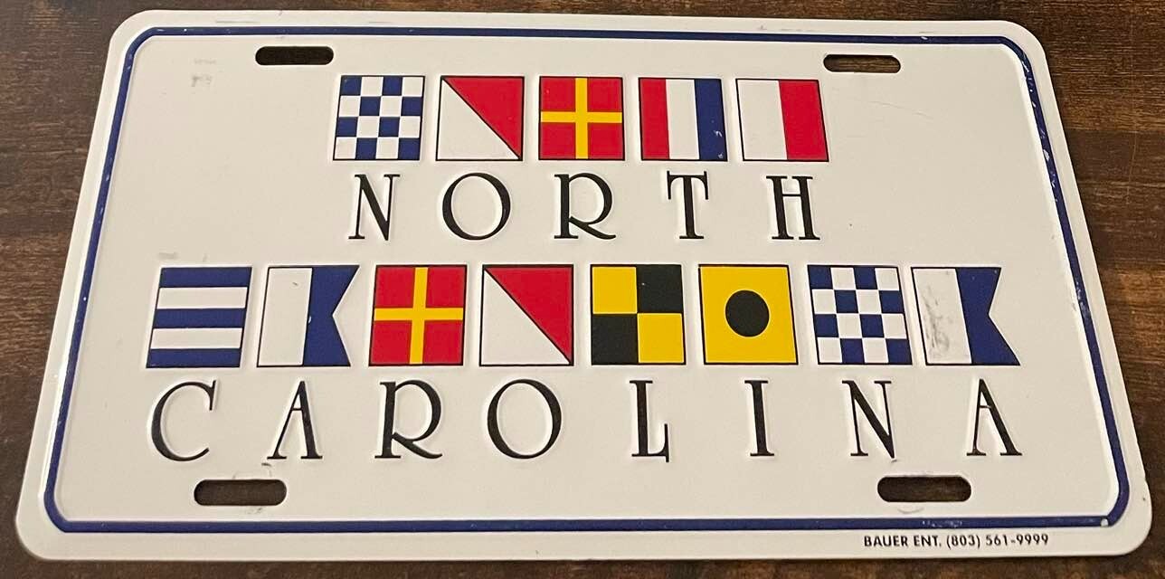 North Carolina Booster License Plate Flags | eBay