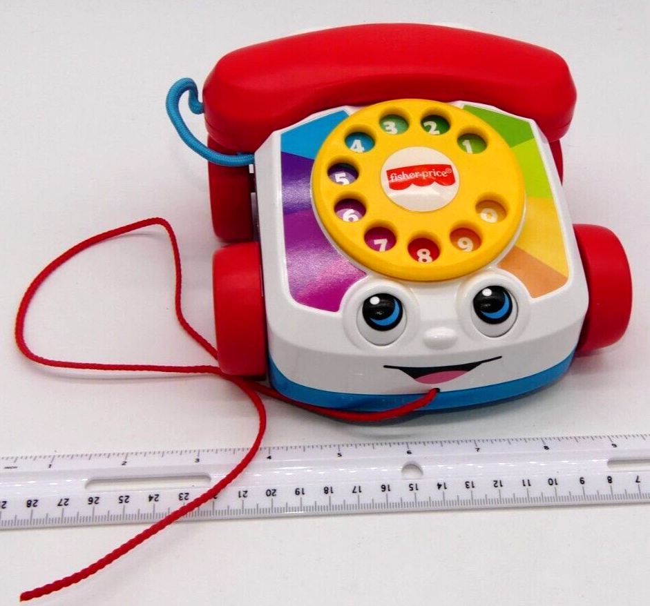 Fisher Price Telephone Classic Kids Baby Toy Mattel Pull Rotary Phone ...