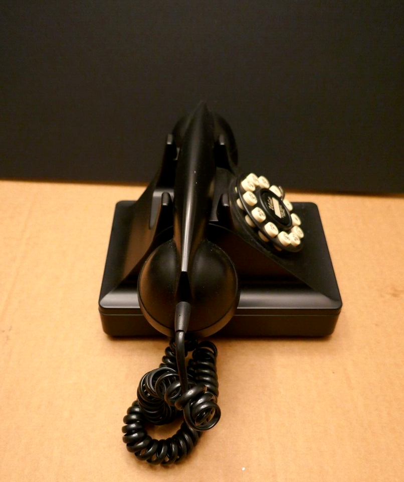 Crosley Model 302 Vintage Rotary Desk Phone 1930’s Replica Black ! | eBay