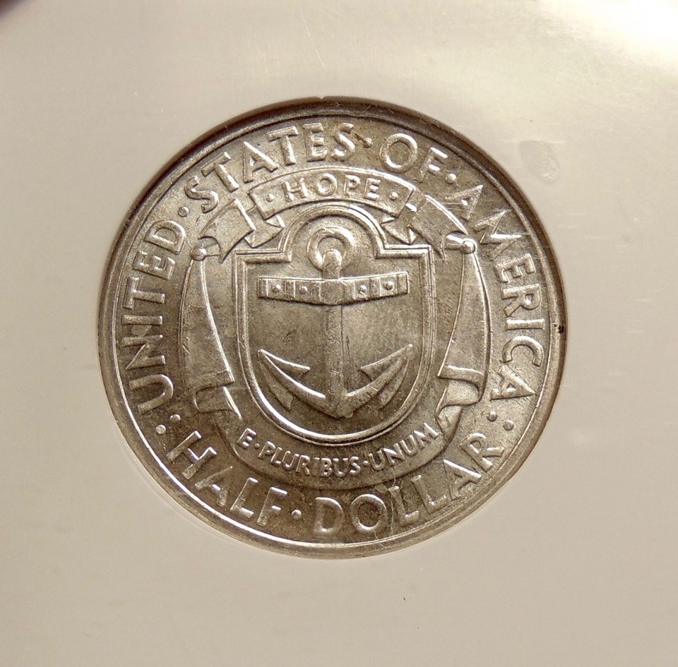 1936-S Rhode Island Commemorative Half Dollar - NGC MS 65 - Pretty GEM ...