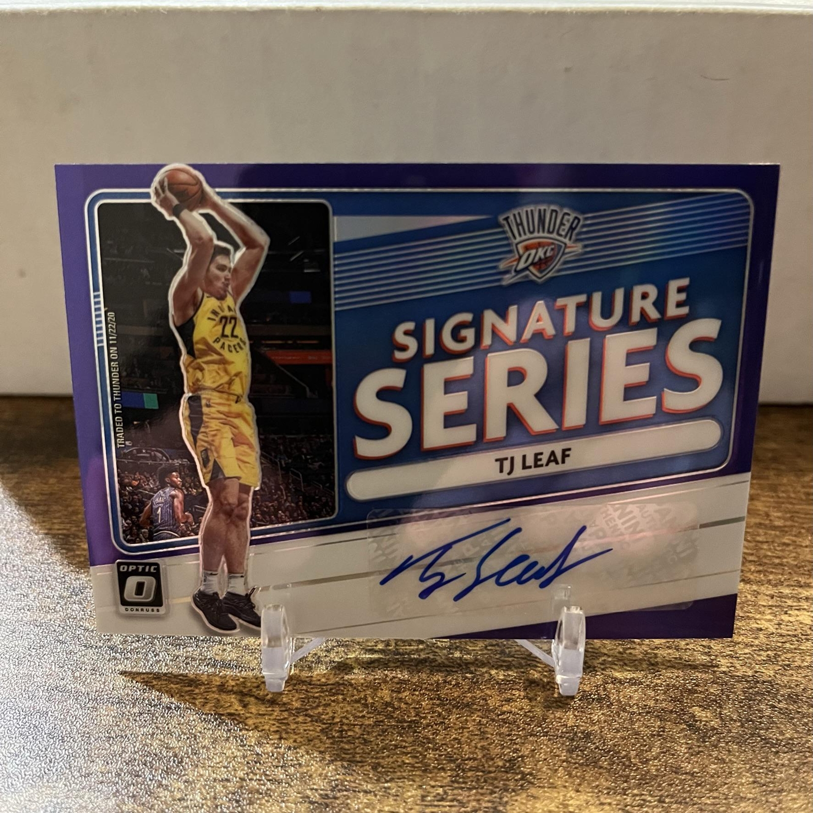 2020-21 Donruss Optic TJ Leaf SS-TJL Auto Signature Series Purple | eBay